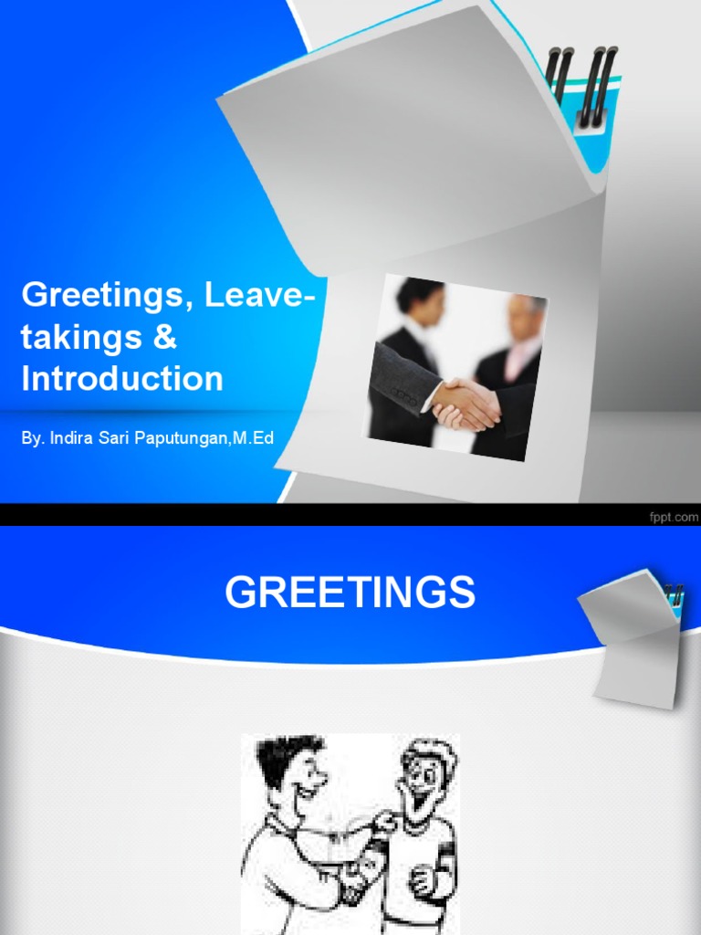 Greetings and Introduction | PDF