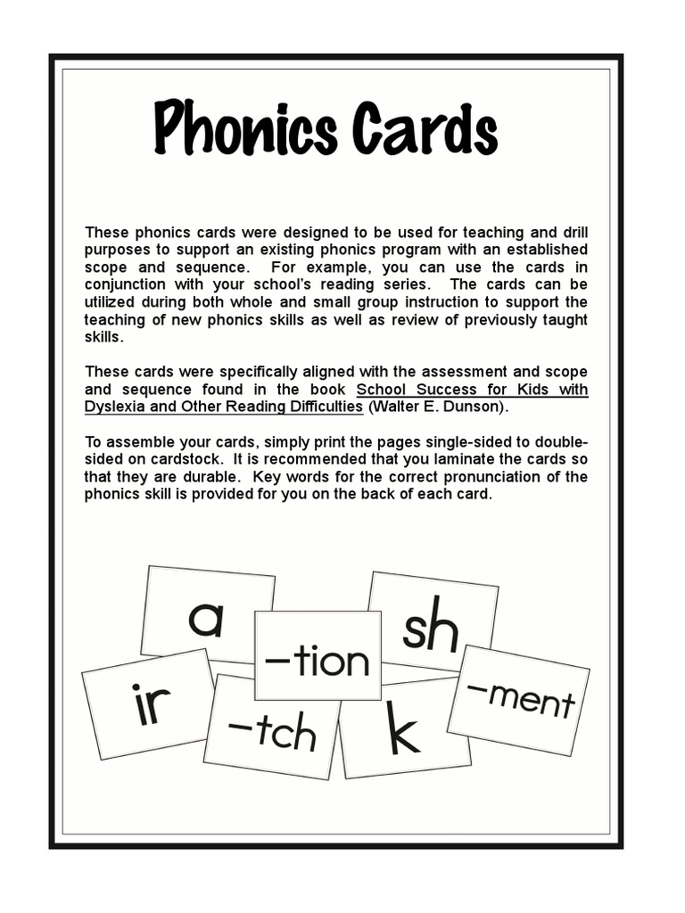 Phonics Deck | PDF | Phonics | Consonant