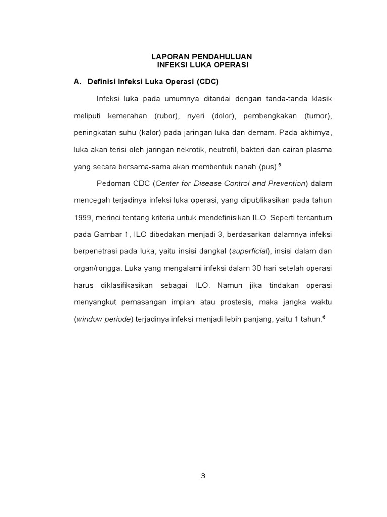 Infeksi Luka Operasi Post SC Bab II | PDF