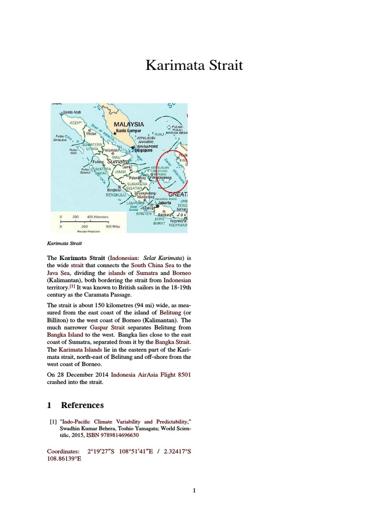 Karimata Strait | PDF | Software | Transport
