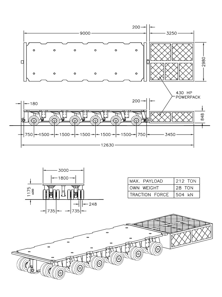 Goldhofer Trailer Specification (THP) | PDF