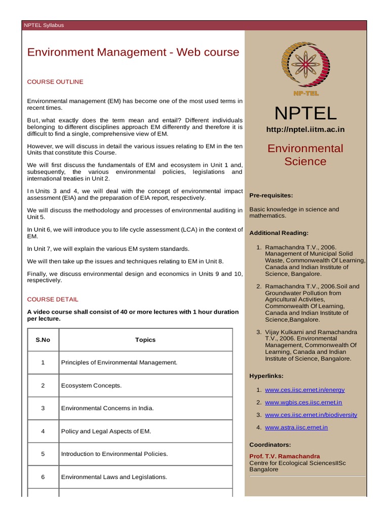 Introduction to Environmental Management: A Comprehensive Overview of ...