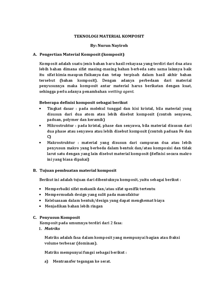Material Komposit PDF | PDF