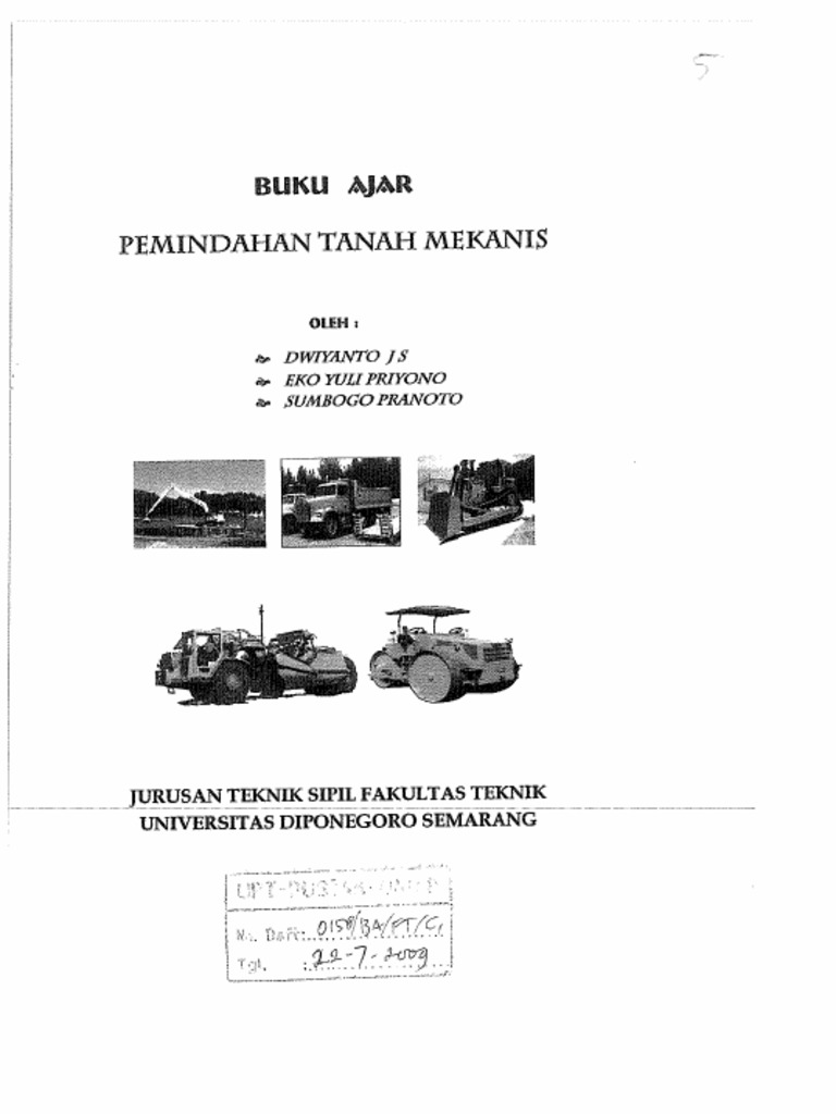 Buku Ajar Pemindahan Tanah Mekanis | PDF