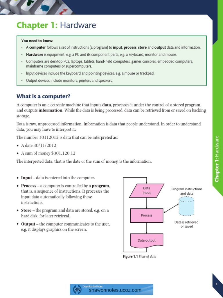 Ict Revision Guide Pdf Computer Data Storage Usb Flash Drive