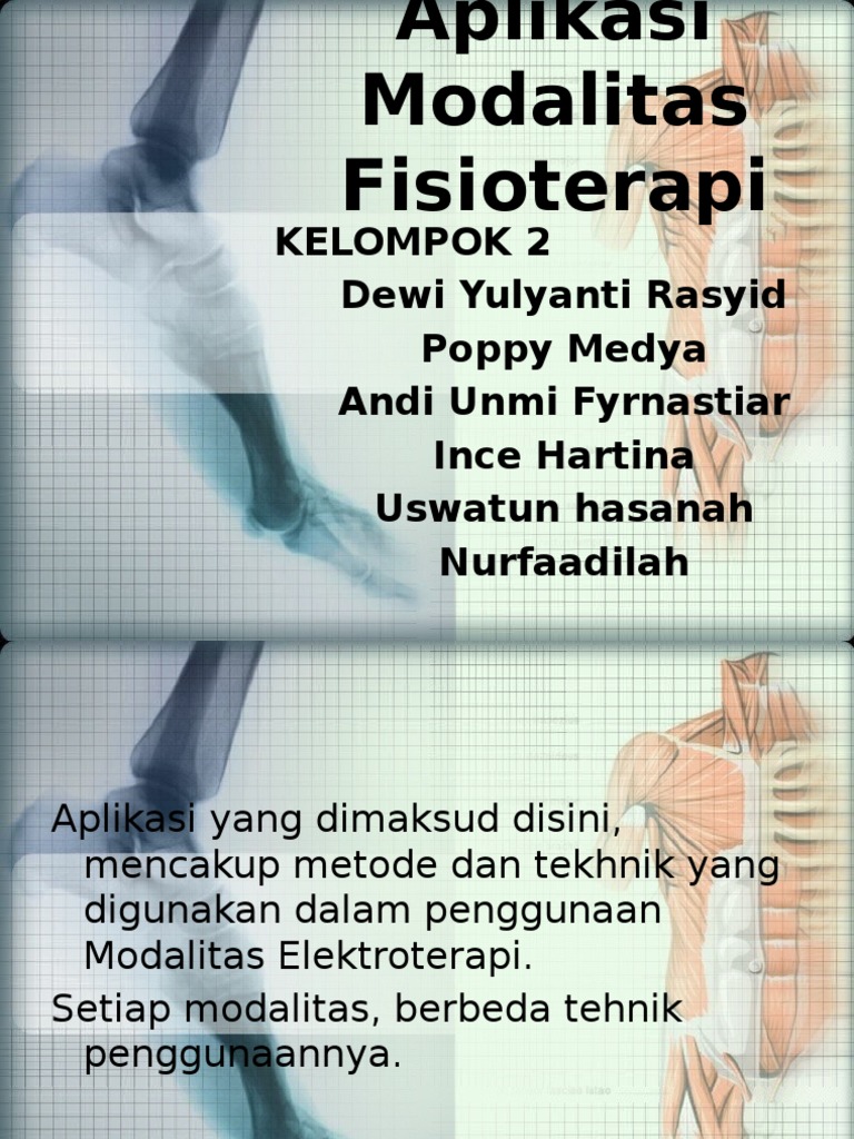 Aplikasi Modalitas Fisioterapi | PDF