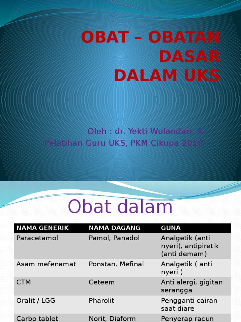 Obat - Obatan Dasar | PDF | Pengembangan Diri | Kesehatan Holistik
