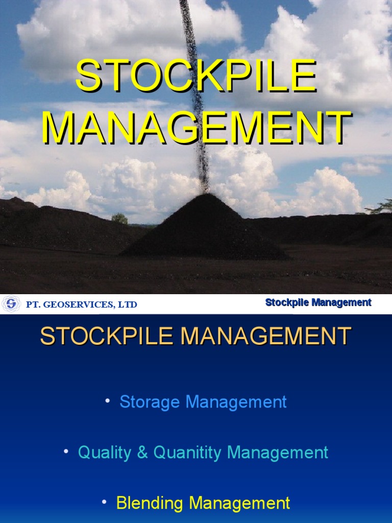Stockpile Management | PDF