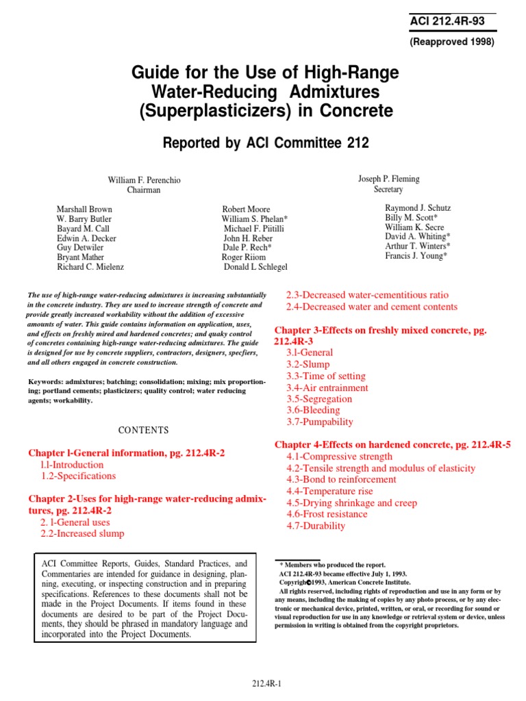Aci 212.4R-93 | PDF | Concrete | Building