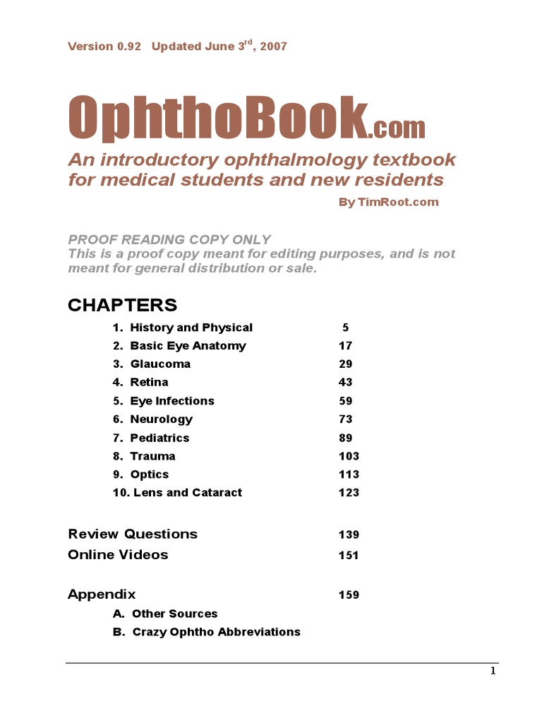 Old Ophthobook PDF | PDF | Glaucoma | Cornea