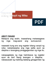 Grade 11 - Conative, Informative at Labeling Na Gamit NG Wika | PDF