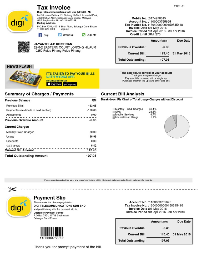 TaxInvoice 01052016 PDF | PDF | Cheque | Invoice