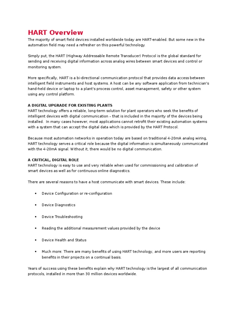 Hart | PDF | Osi Model | Communications Protocols