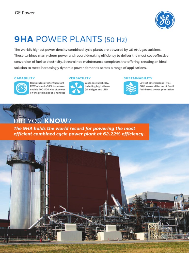 9ha Power Plants | PDF | Gas Turbine | Power Station