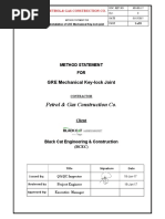 GRE Pipe Method Statement | PDF | Fiberglass | Pipe (Fluid Conveyance)