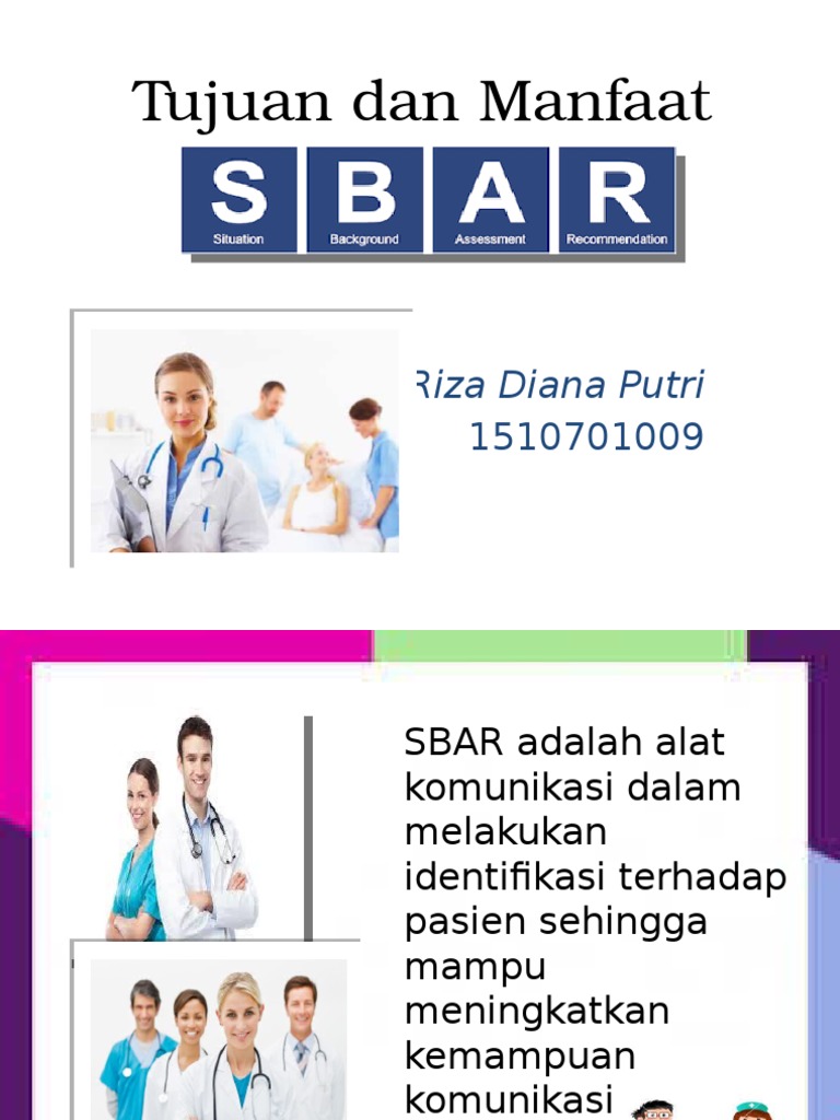 Tujuan Dan Manfaat SBAR | PDF