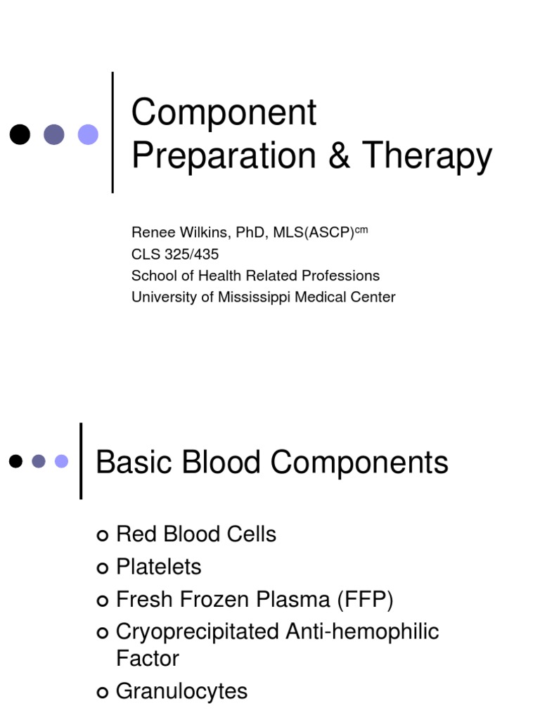 Blood Banking - Component Preparation | PDF | Platelet | Red Blood Cell