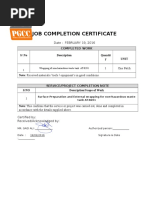 Job Completion Temp | PDF | Government | Business