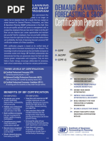 IBF Certification Program | PDF | Forecasting | Analytics