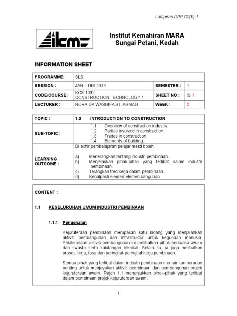 Introduction To Construction | PDF