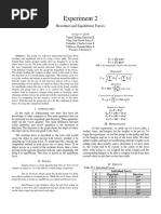 Lab 2 Experiment Polygon of Forces | PDF | Force | Physics