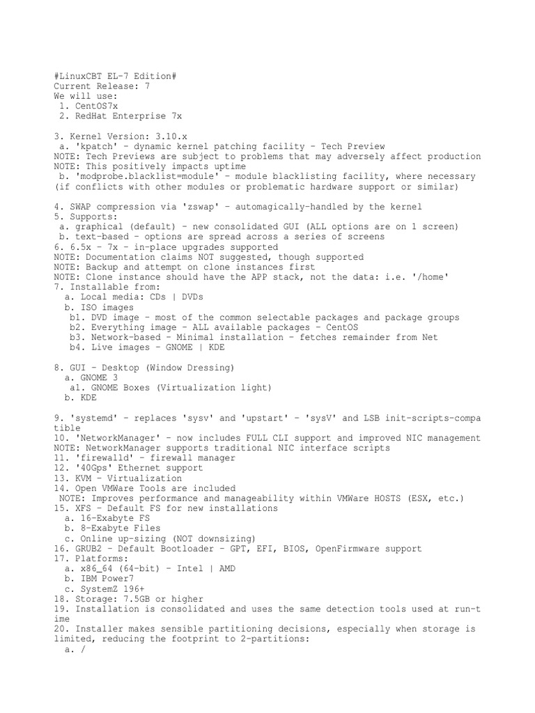 LinuxCBT EL-7 Edition Notes | PDF | Zip (File Format) LinuxCBT EL-7 Edition Notes | PDF | Zip (File Format)