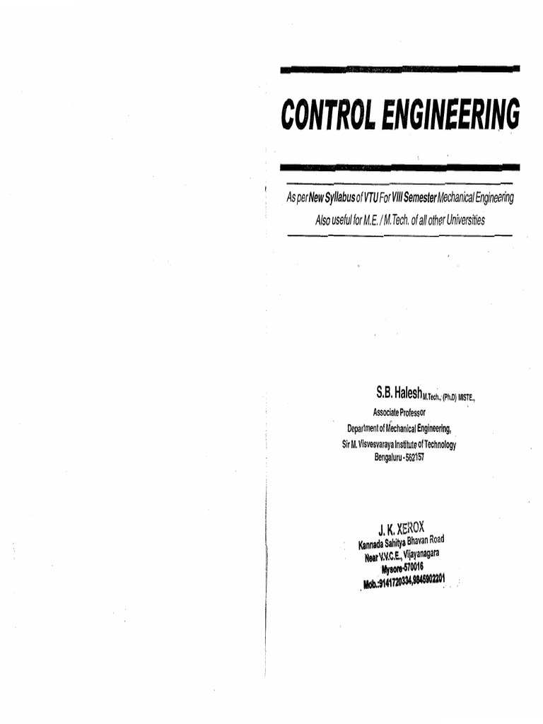 Control Engineering PDF | PDF