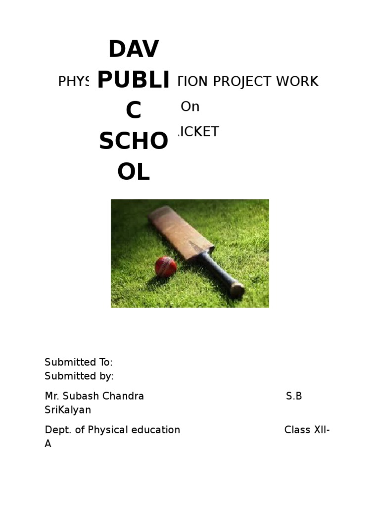 Ped Project Cricket | PDF | Cricket | Test Cricket