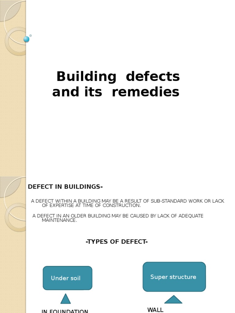Defects | Wall | Foundation (Engineering)