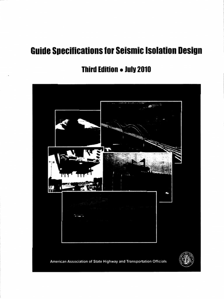 Aashto Guide Specifications For Seismic Isolation Design 3rd Ed July ...