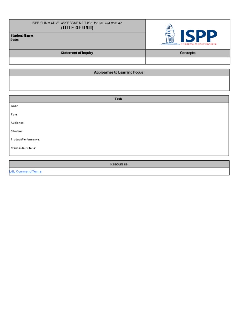 ISPP MYP 4-5 Assessment Criteria Guide | PDF | Linguistics | Accuracy ...