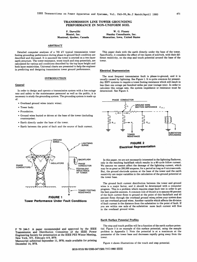 Transmission Line Tower Collapse Investigation: A Case Study | PDF ...