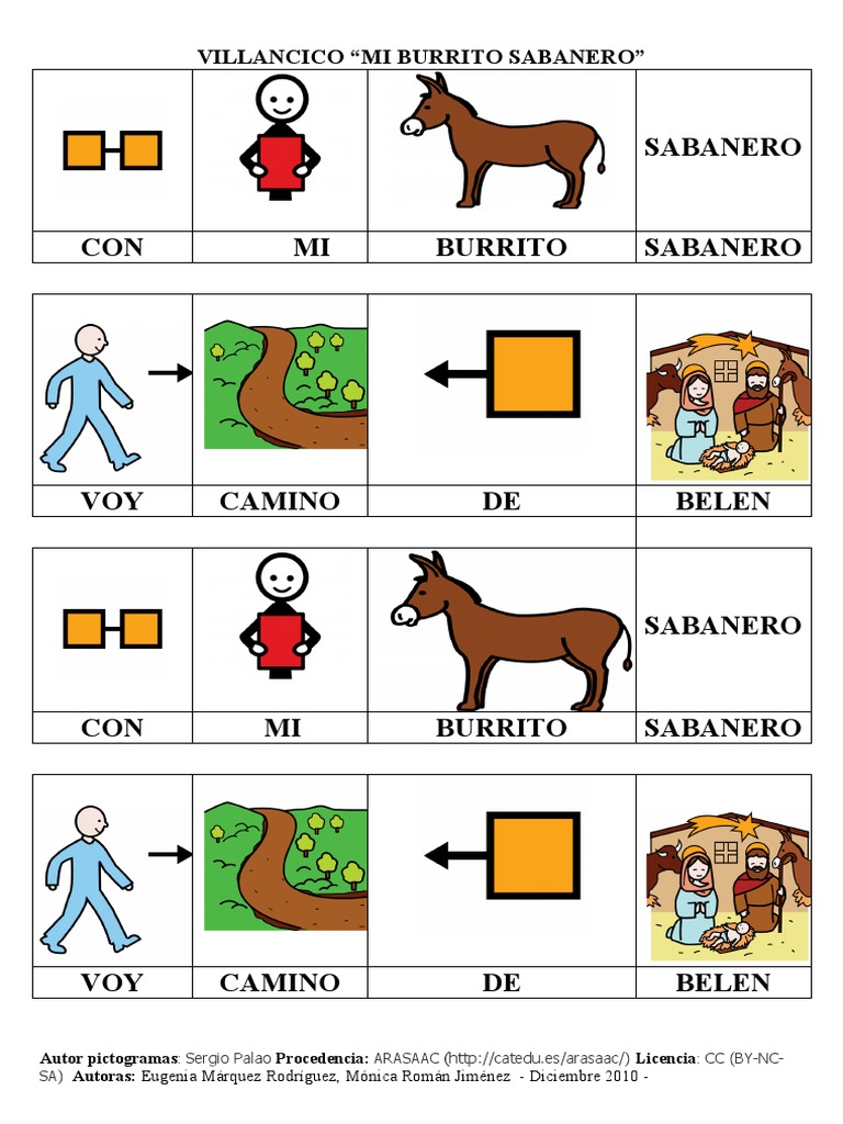 Villancico Mi Burrito Sabanero PDF | PDF