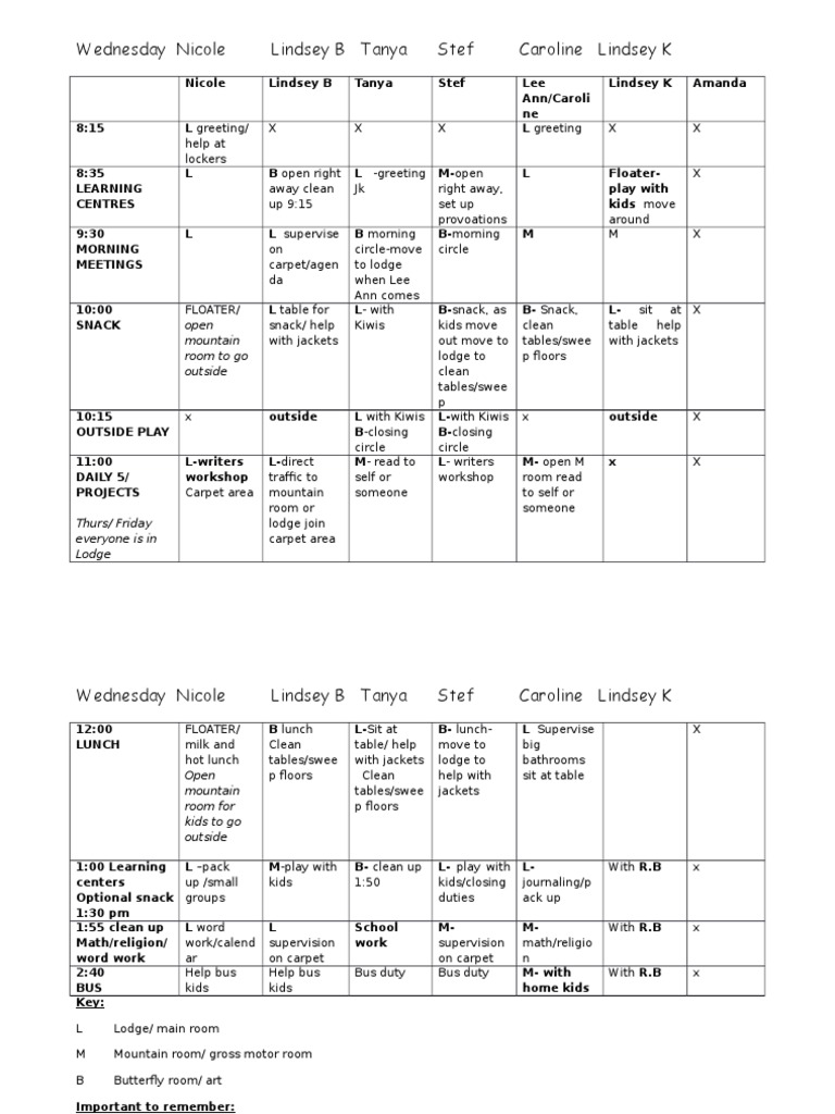 Wednesday | PDF | Language Arts & Discipline