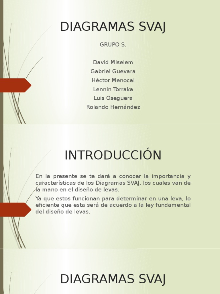 Diagramas Svaj | PDF | Derivado | Movimiento (física)