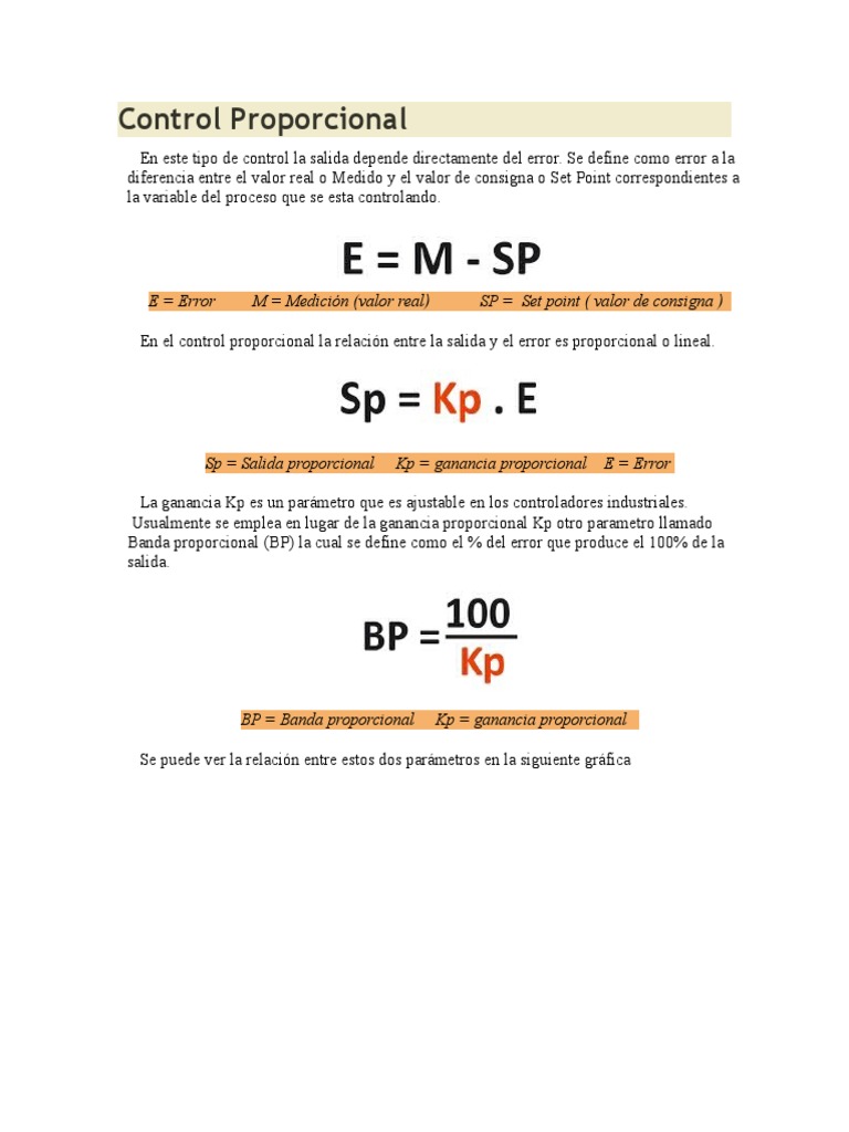 Control Proporcional | PDF