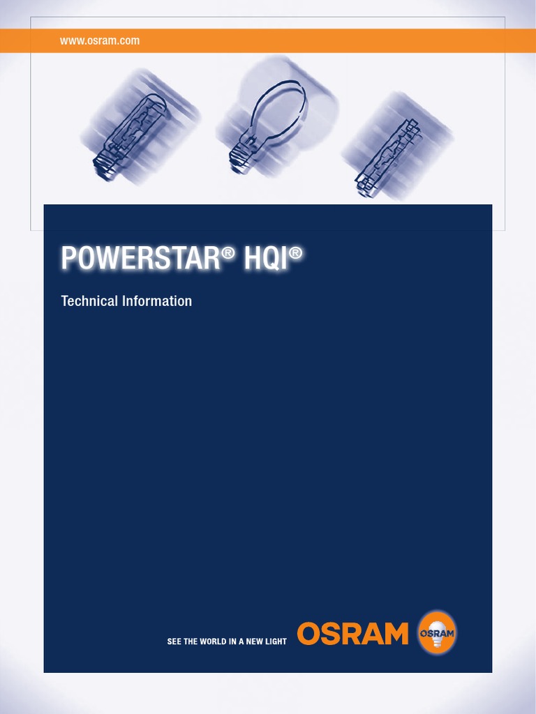Powerstar Hqi Technical Guide | PDF | Light | Architectural Elements