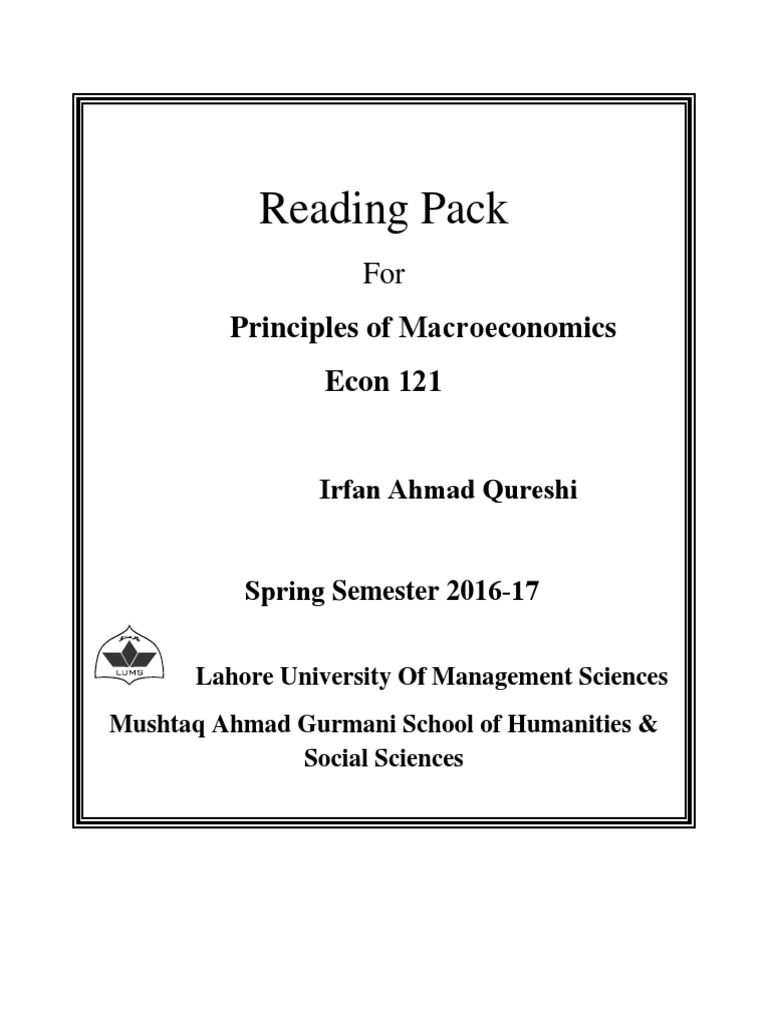 ECON 121-Principles of Macroeconomics-Irfan Qureshi | PDF ...