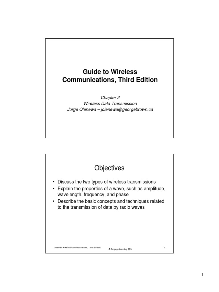 Slides PPT Ch02 | PDF | Radio | Modulation Slides PPT Ch02 | PDF | Radio | Modulation
