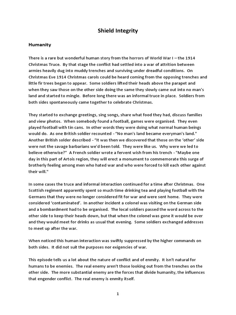 Shield Integrity | PDF | Creation Myths | Trench Warfare