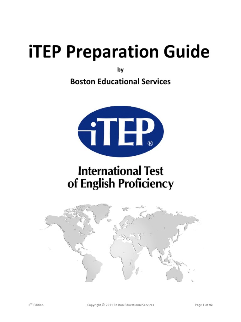 ITEP Preparation Guide - 2nd Edition | PDF | Multiple Choice | Test ...