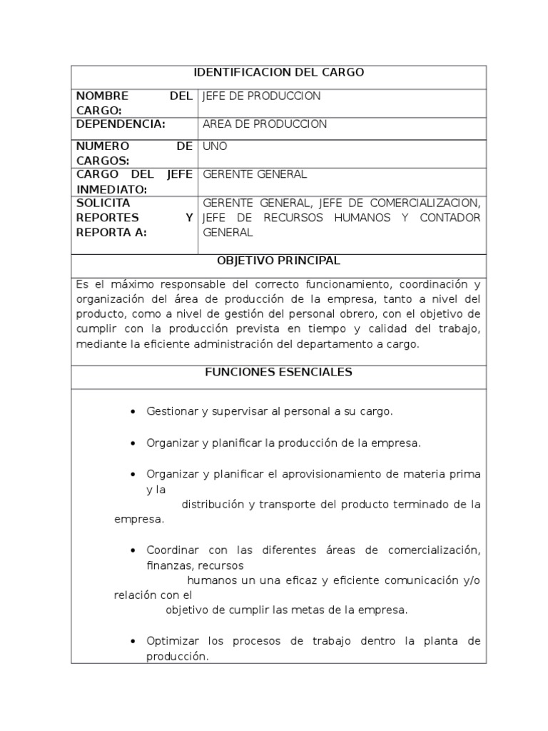 Manual de Funciones | PDF | Recursos humanos | Business