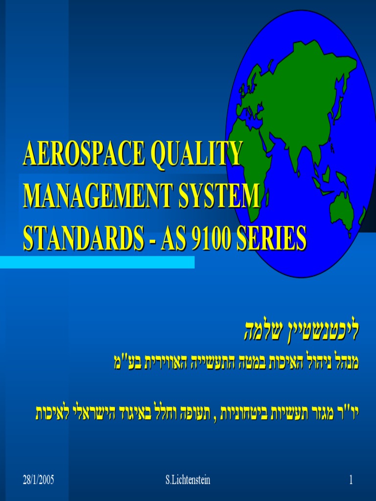 Aerospace Quality Standards Overview | PDF | Aerospace | Quality ...