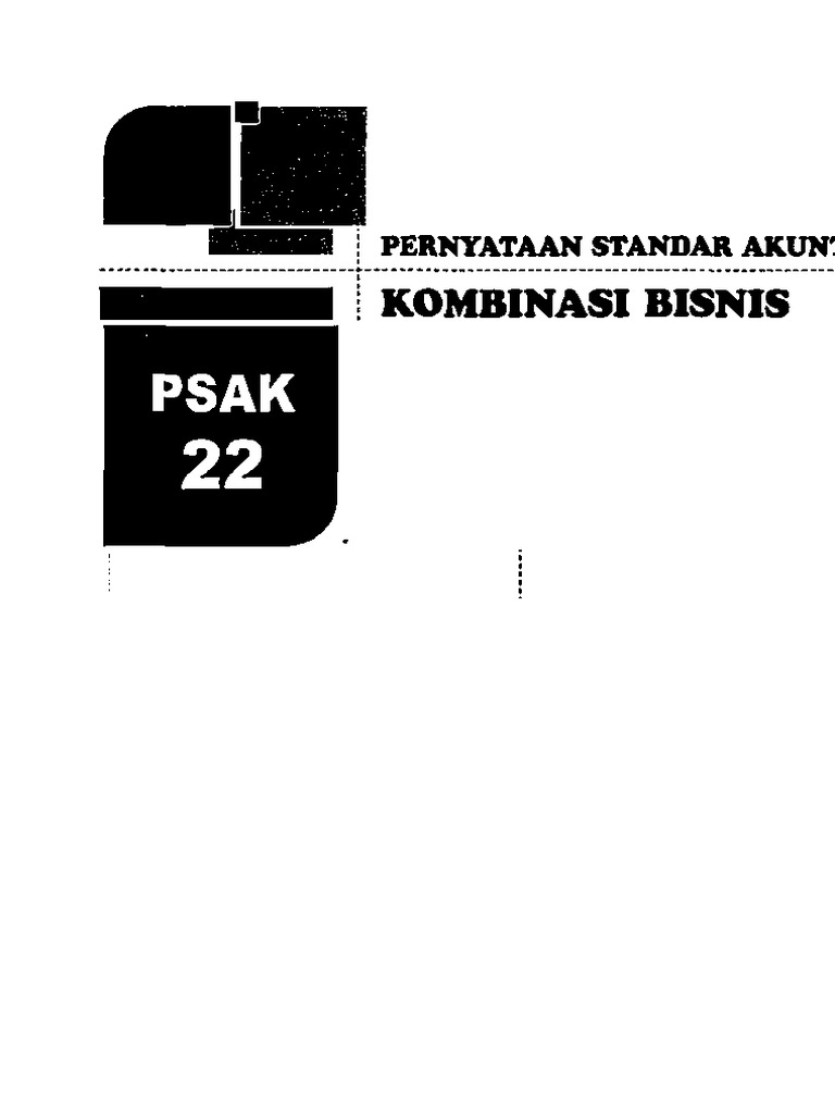 PSAK 22: Kombinasi Bisnis di Indonesia | PDF