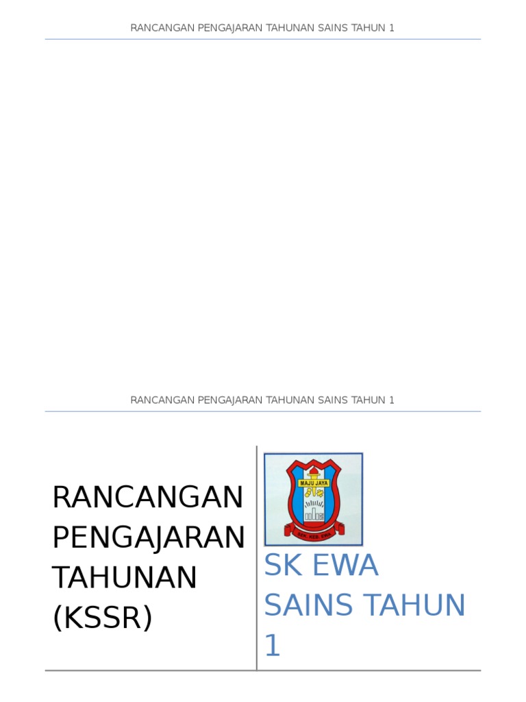 Muka Depan RPT | PDF | Ilmu Sosial | Kajian Bahasa Asing