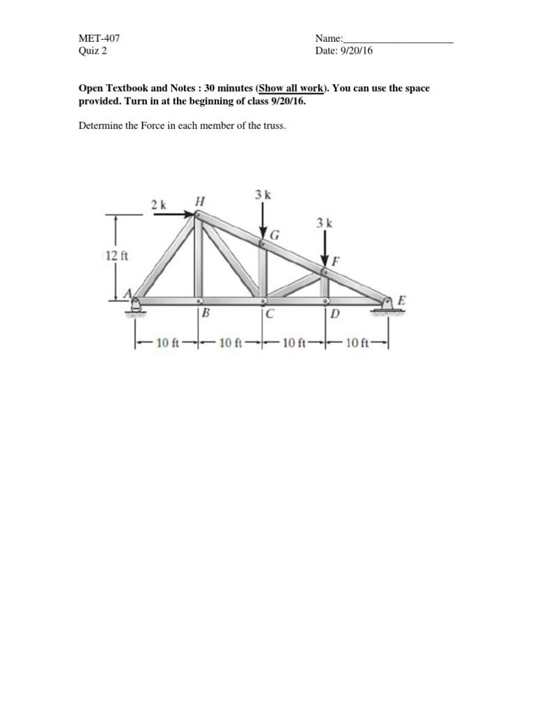 MET-407 - HW - Quiz 2 | PDF