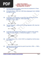 Class 9 Quadrilaterals Test Paper | PDF