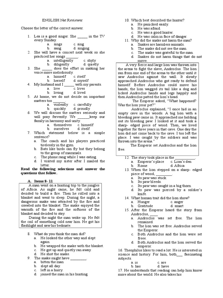 Nat Reviewer in ENGLISH 1-40 | El Niño | Rain