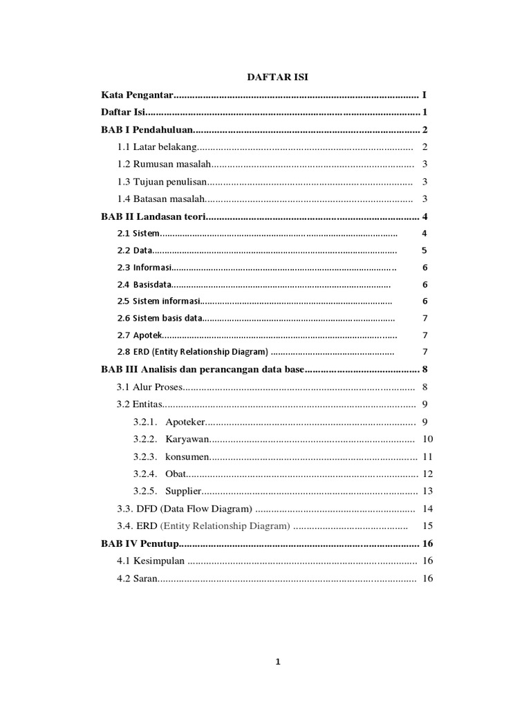 Laporan Basis Data (Apotek) Fix | PDF