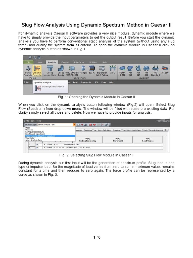 Slug Flow Analysis Using Dynamic Spectrum Method in Caesar II-20150911 | PDF | Spectral Density ...